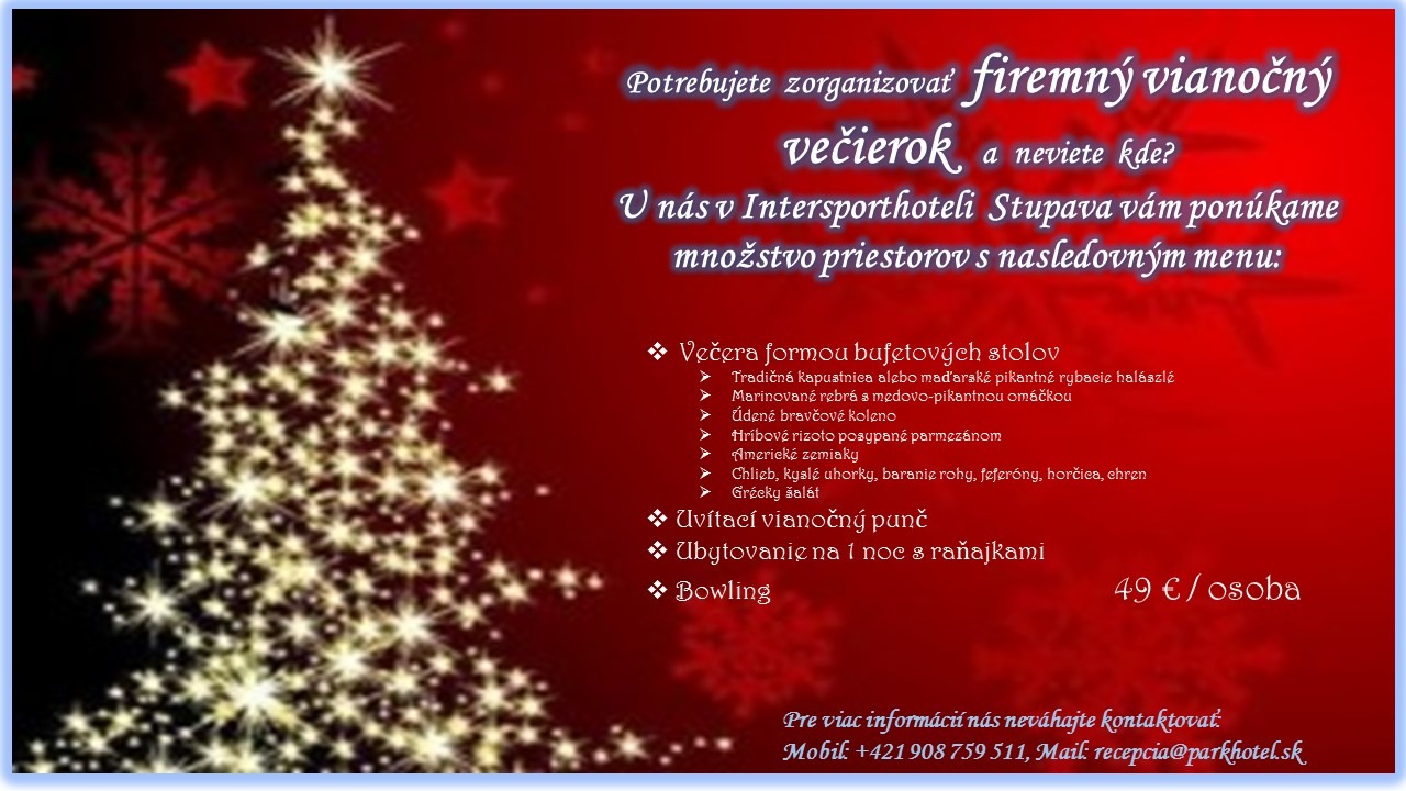 Firemný vianočný večierok